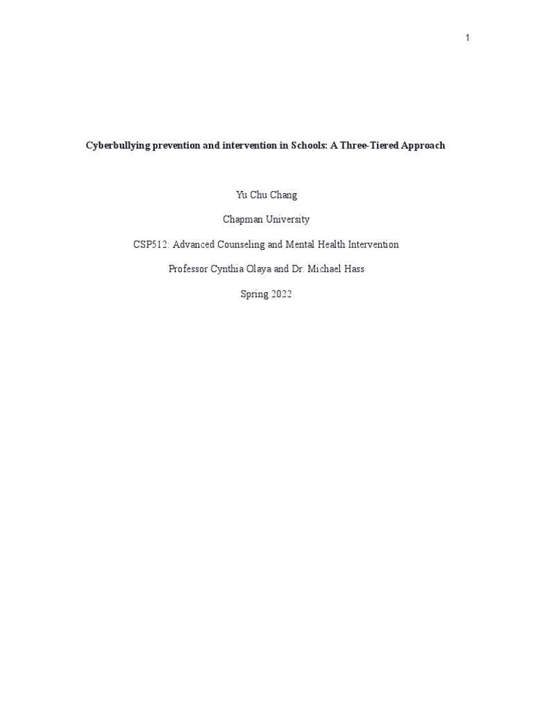 School Counselors Combat Cyberbullying | PDF | Cyberbullying | School ...
