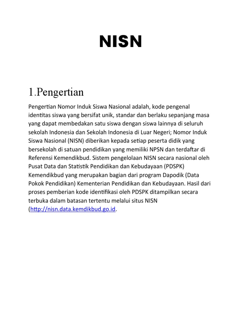 Cara Mencari NISN | PDF