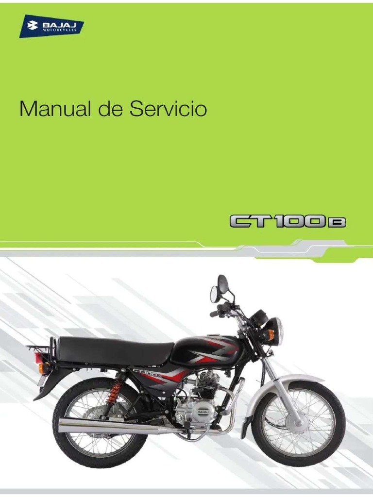 Manual bajaj ct100 | PDF
