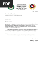 Request Letter For Benchmarking | PDF | Wellness