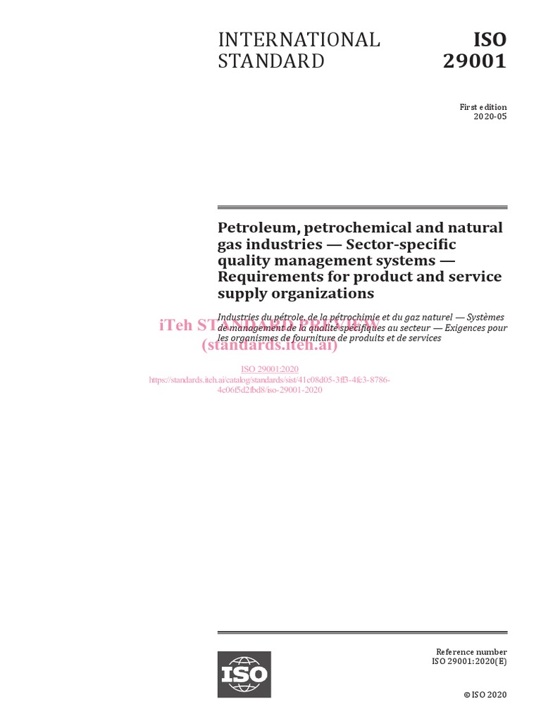 Iso 29001 2020 | PDF | Quality Management | Iso 9000