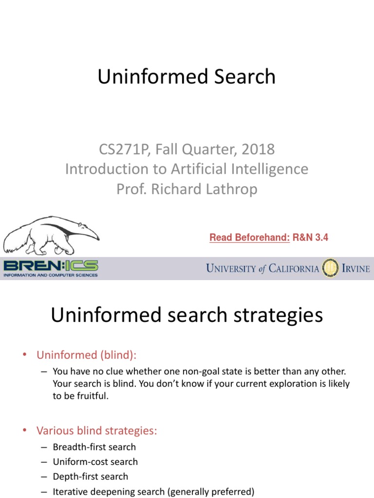 Chap 3 B Uninformed Search | PDF | Computer Science | Computing