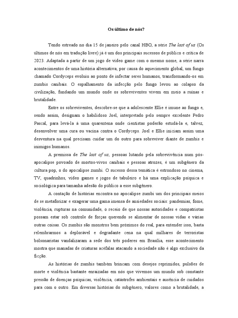 Os Últimos de Nós - Arthur Morais | PDF