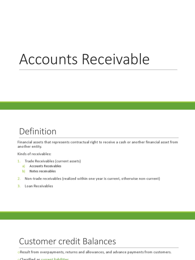 4 Accounts Receivable | PDF | Bad Debt | Accounting