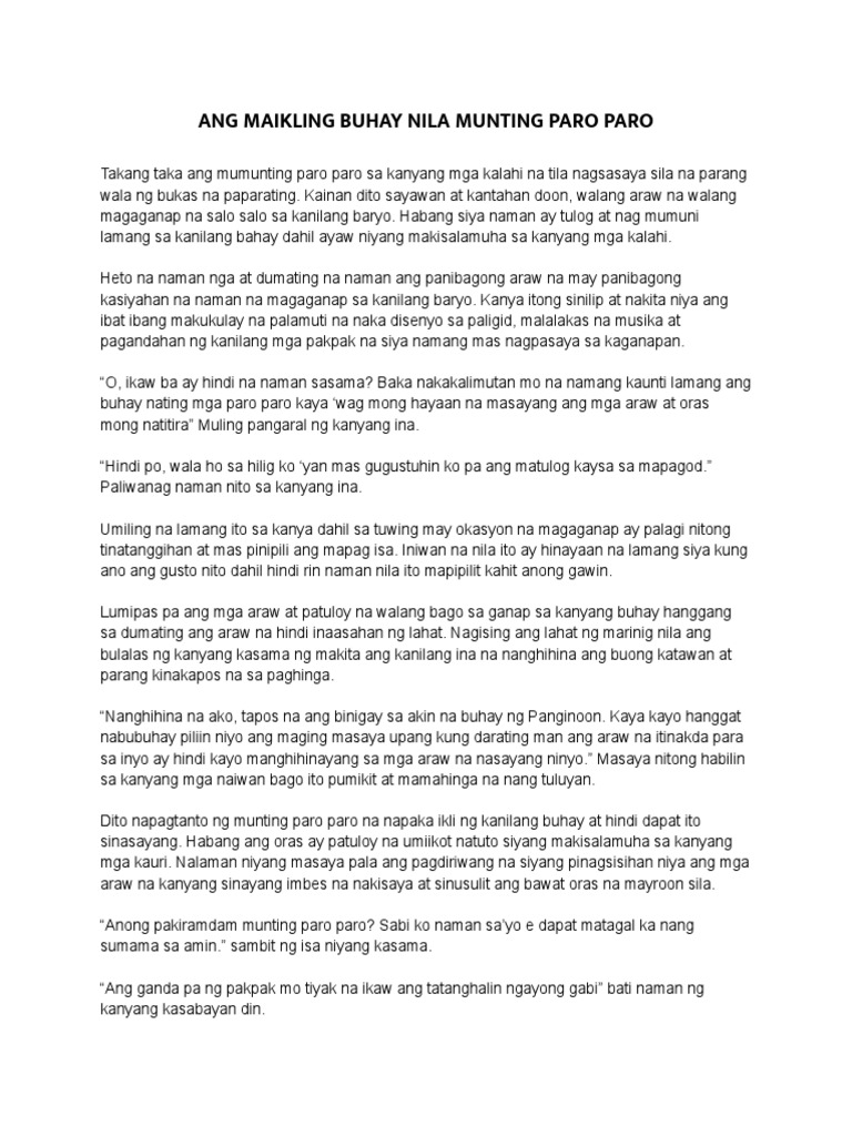 PABULA (Short Story) | PDF