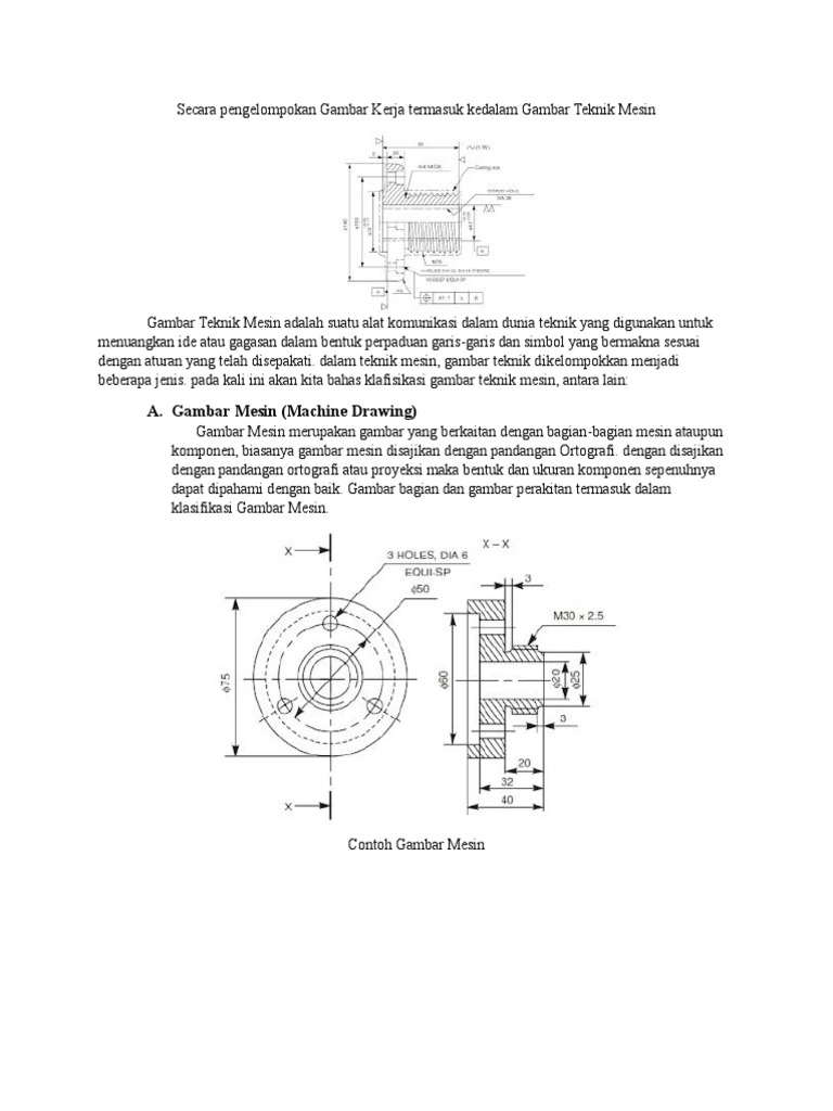 Gambar Kerja (Working Drawings) | PDF