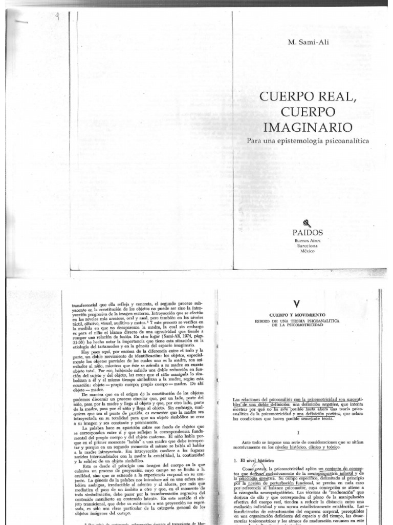 Sami Ali Cuerpo Real Cuerpo Imaginario - Capitulo V | PDF