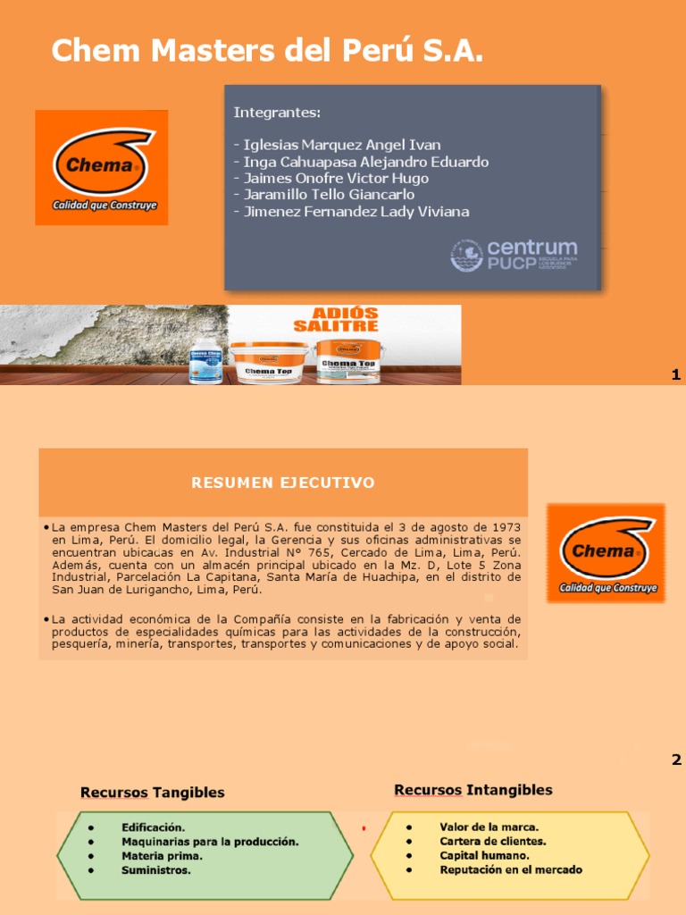 Análisis Estratégico de Chem Masters Perú | PDF | Negocios