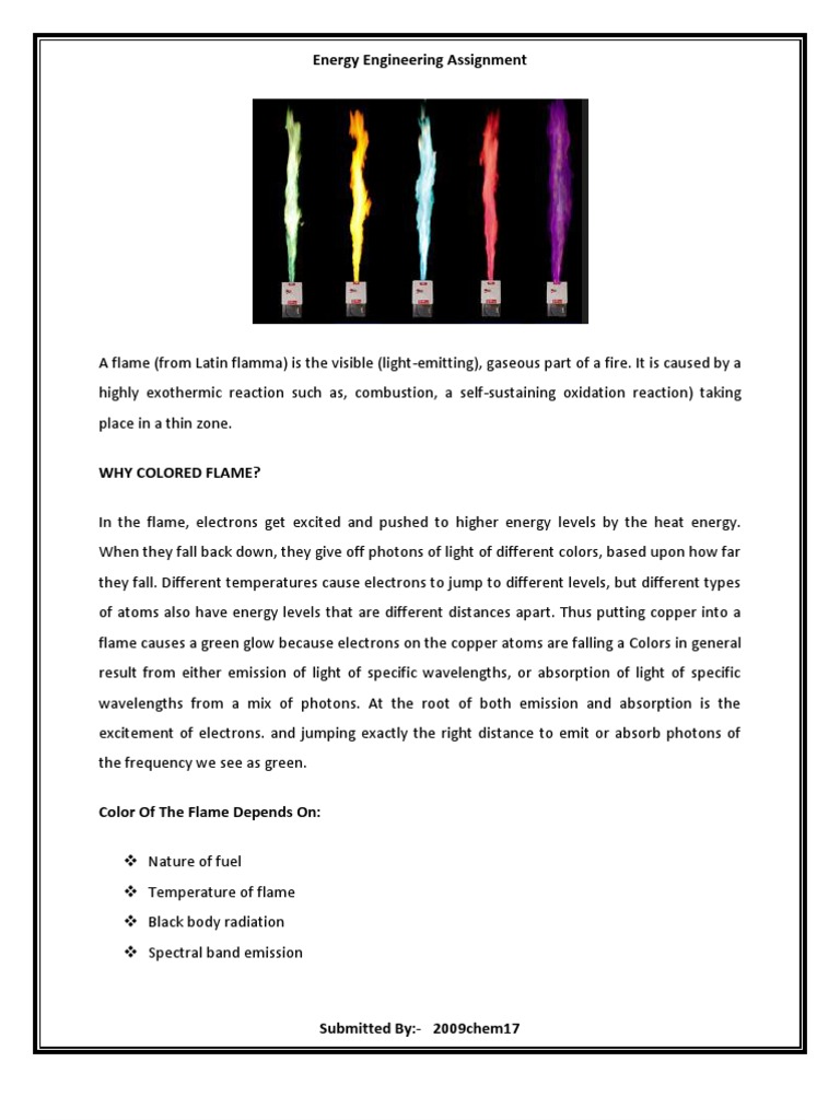 A Flame | PDF | Emission Spectrum | Electrodynamics