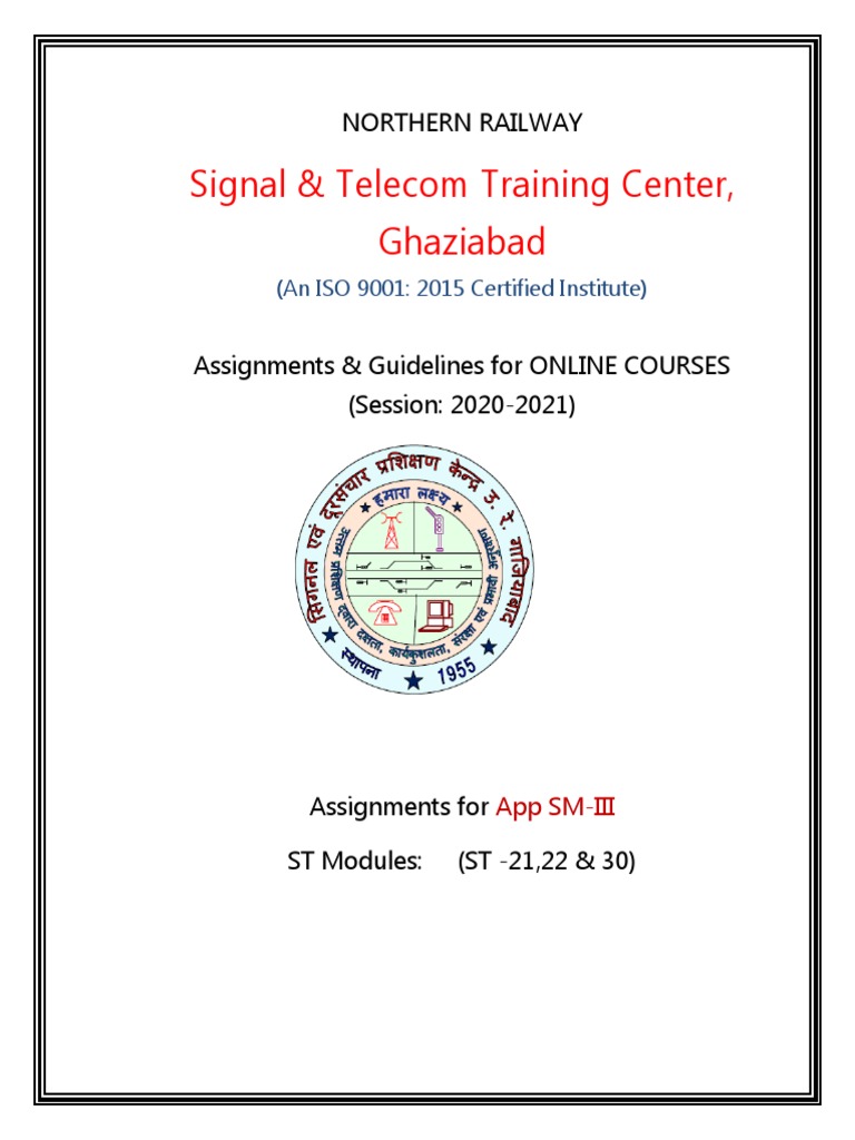 Signal & Telecom Training Center, Ghaziabad: Northern Railway | PDF