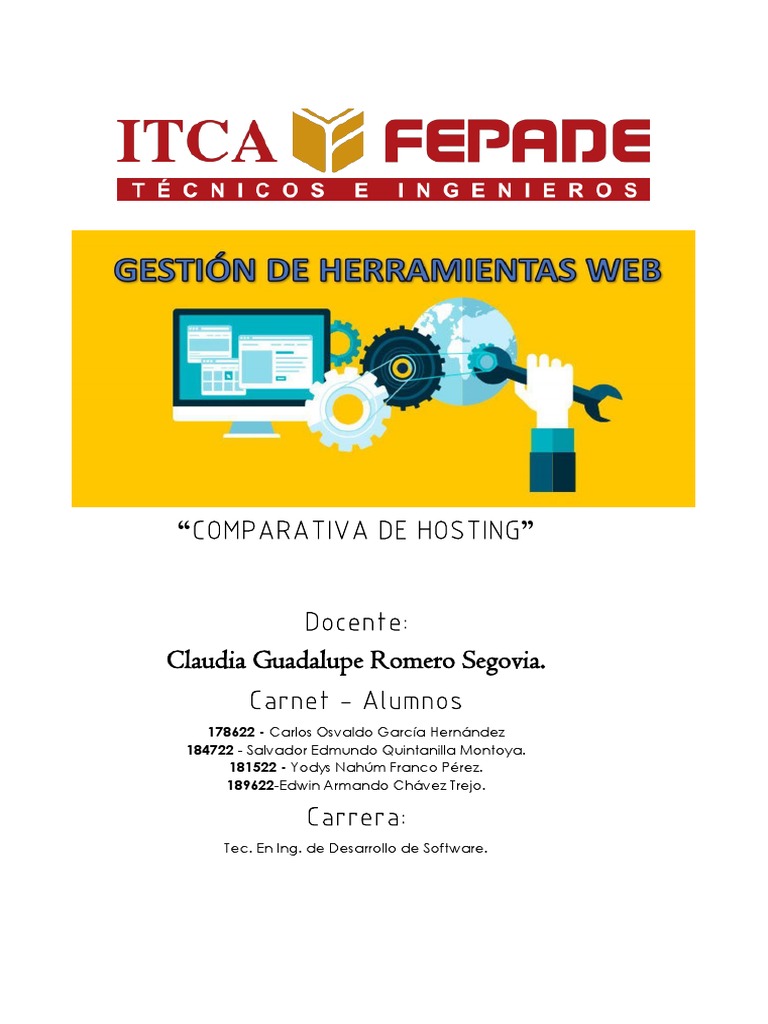 01-GHW-Comparativa de Hosting | PDF | Software | Ingeniería de software