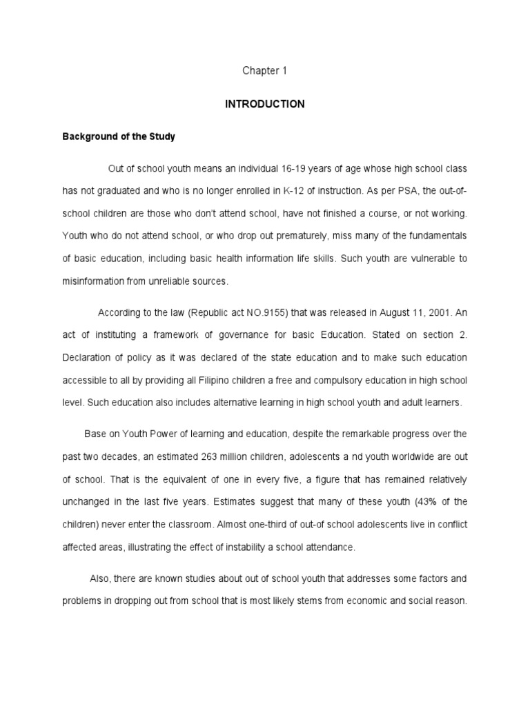 BACKGROUND | Download Free PDF | Schools | General Educational Development