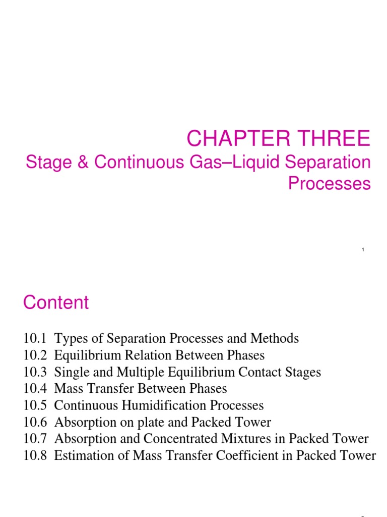 Gas-Liquid Separation Processes | PDF | Humidity | Phase (Matter)