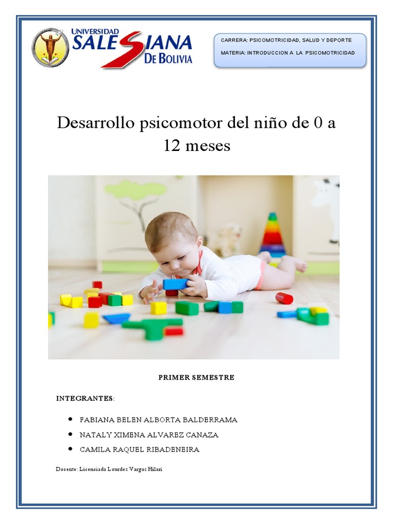 Desarrollo Psicomotor Del Niño de 0 A 12 Meses | PDF | Comportamiento | Pediatría