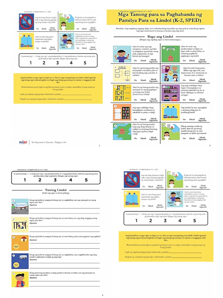 MGA-TANONG-PARA-SA-PAGHAHANDA-NG-PAMILYA-SA-LINDOLK-2-SPED-G3-10 | PDF