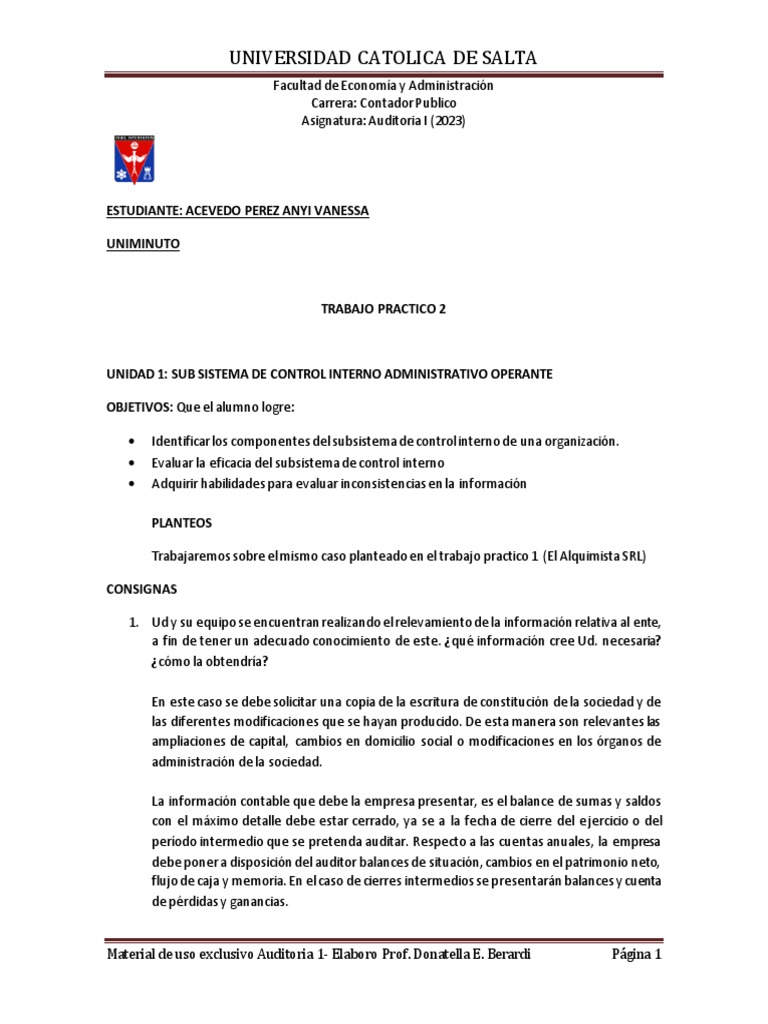 TP 2,3,4,5 Anyi Acevedo | PDF