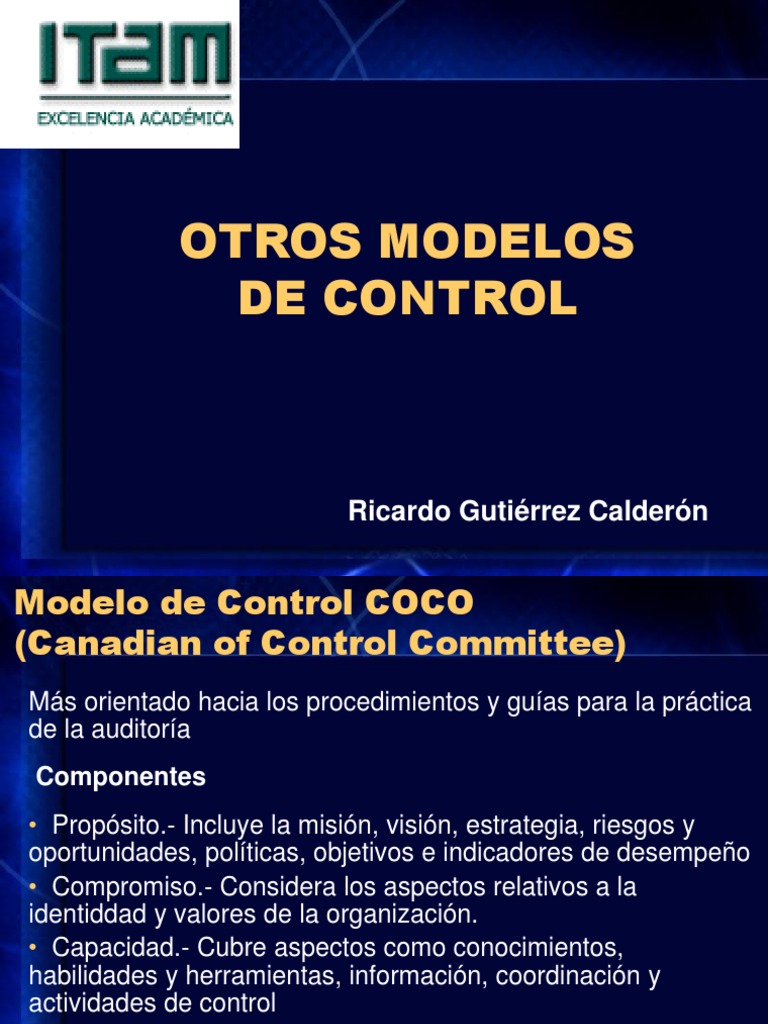 Enfoques Modernos de Control-ITAM | PDF | Auditoría | Presupuesto
