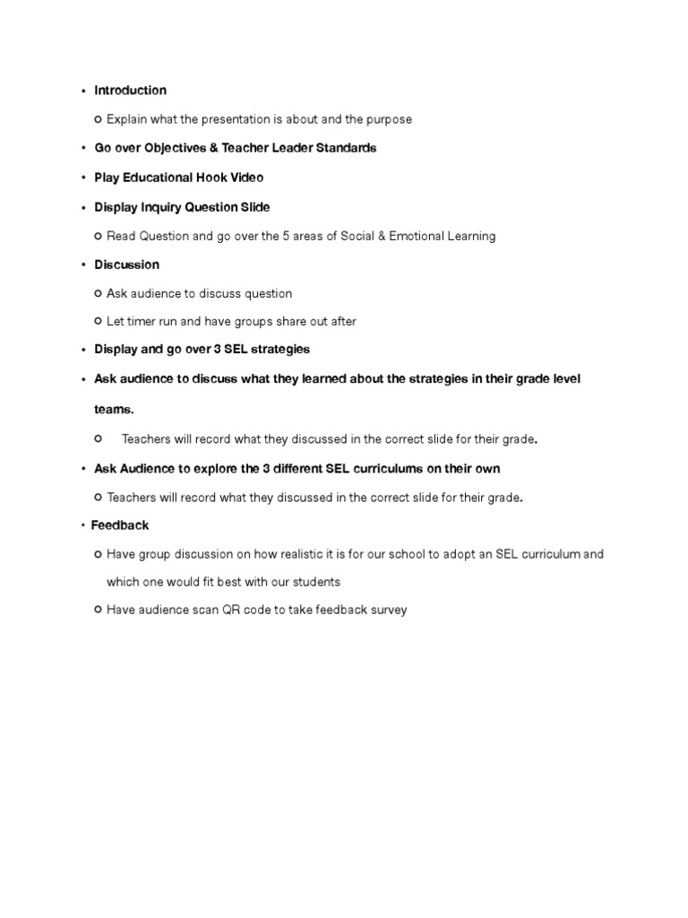 SEL Strategies for Educators Workshop | PDF
