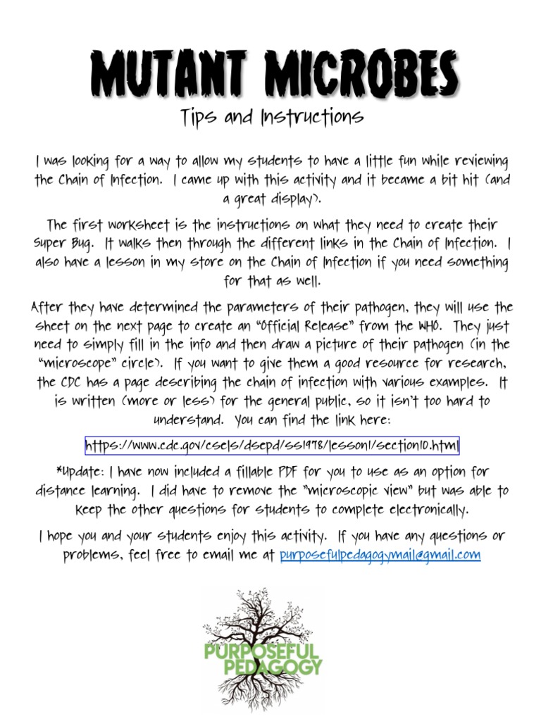 Understanding the Chain of Infection through a Creative Microbe ...