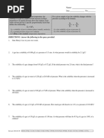 Solubility Rules Worksheet - Answers | PDF