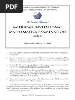2020 Aime | PDF | Numbers | Elementary Geometry