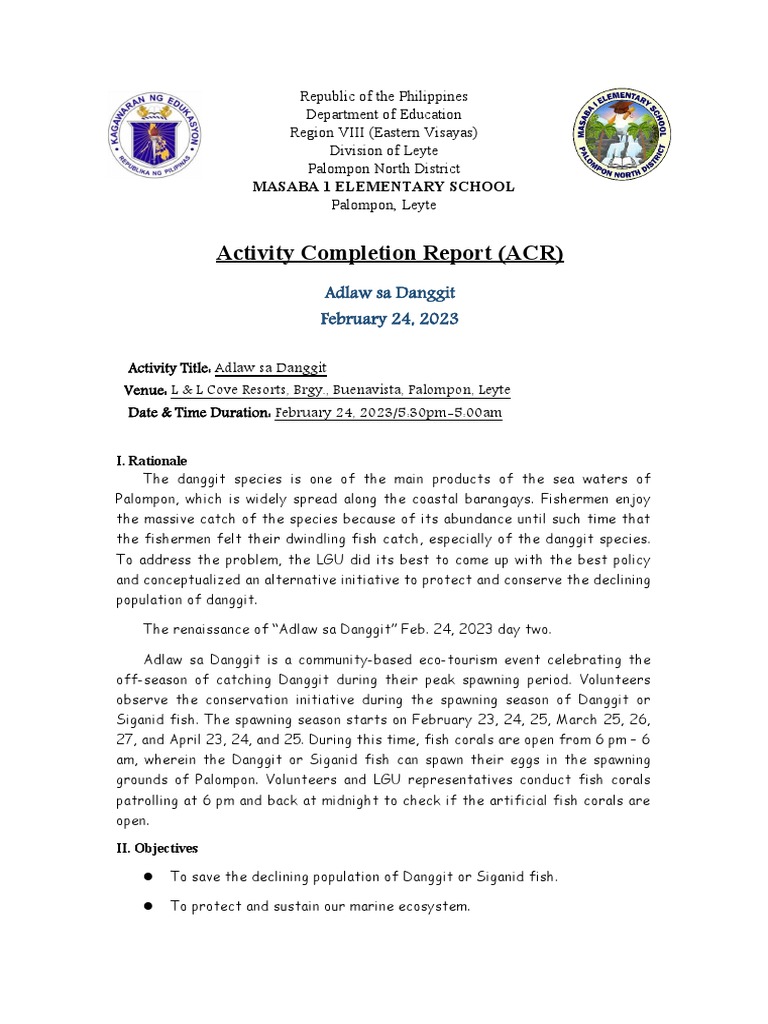 Palompon LGU event protects danggit fish | PDF | Natural Environment ...