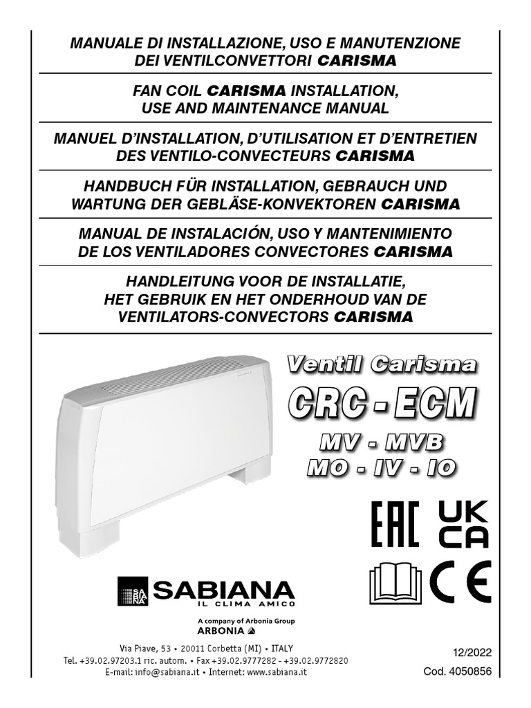 6398380af2139 - Carisma CRC Ecm Man 4050856 Rev 12 2022pdf | PDF