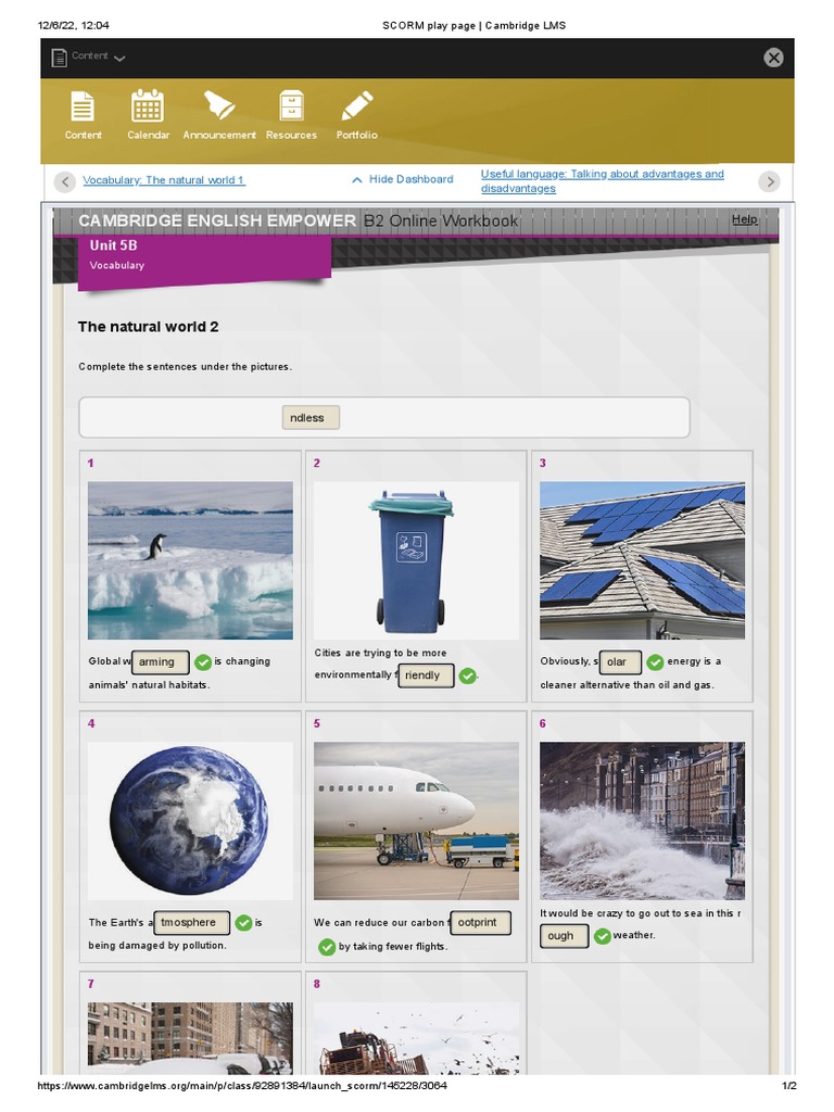 B2_5B- Vocabulary the Natural World 2 | PDF | Earth Phenomena | Natural ...