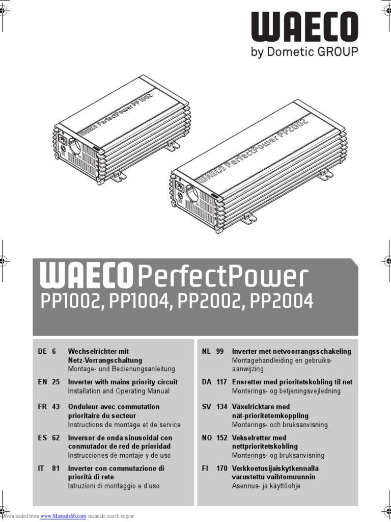 Waeco Perfectpower pp1002 | PDF