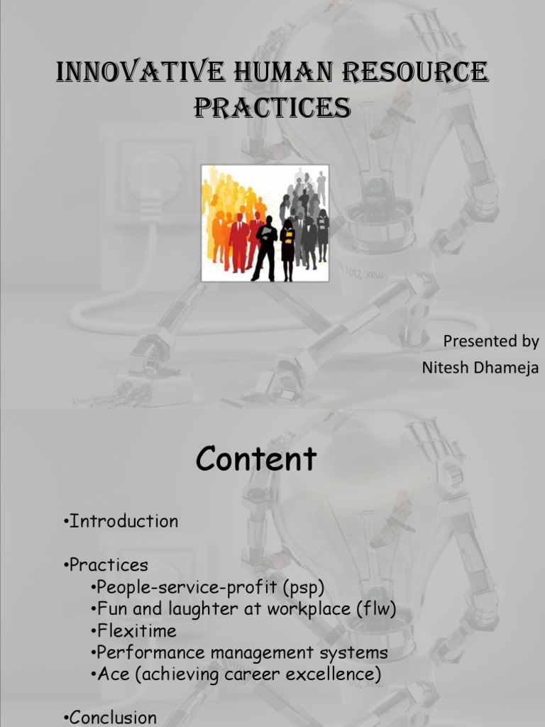Innovative Human Resource Practices | PDF | Employment | Human Resource ...