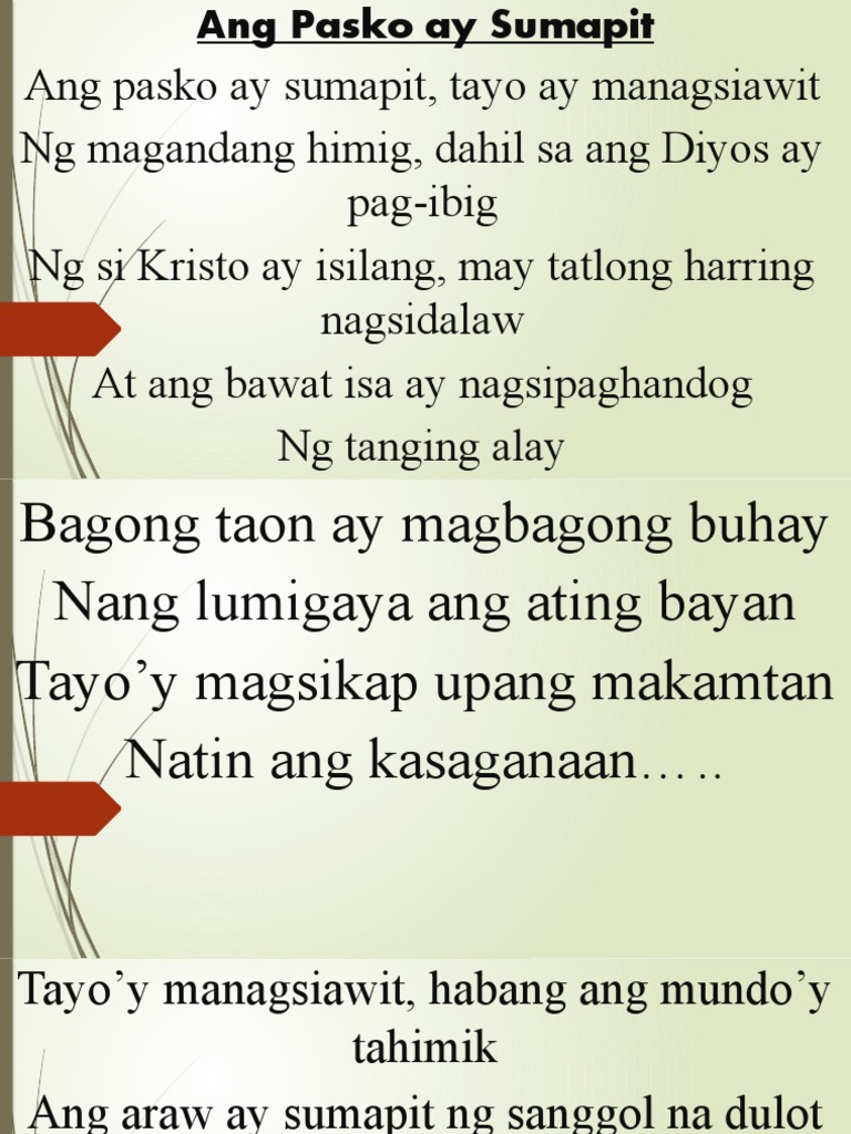 Ang Pasko ay Sumapit | PDF