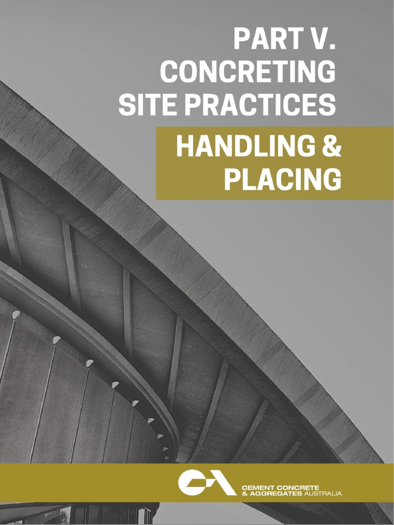 Part V - 12 - Handling and Placing GTCC 2020 | PDF | Concrete | Pump