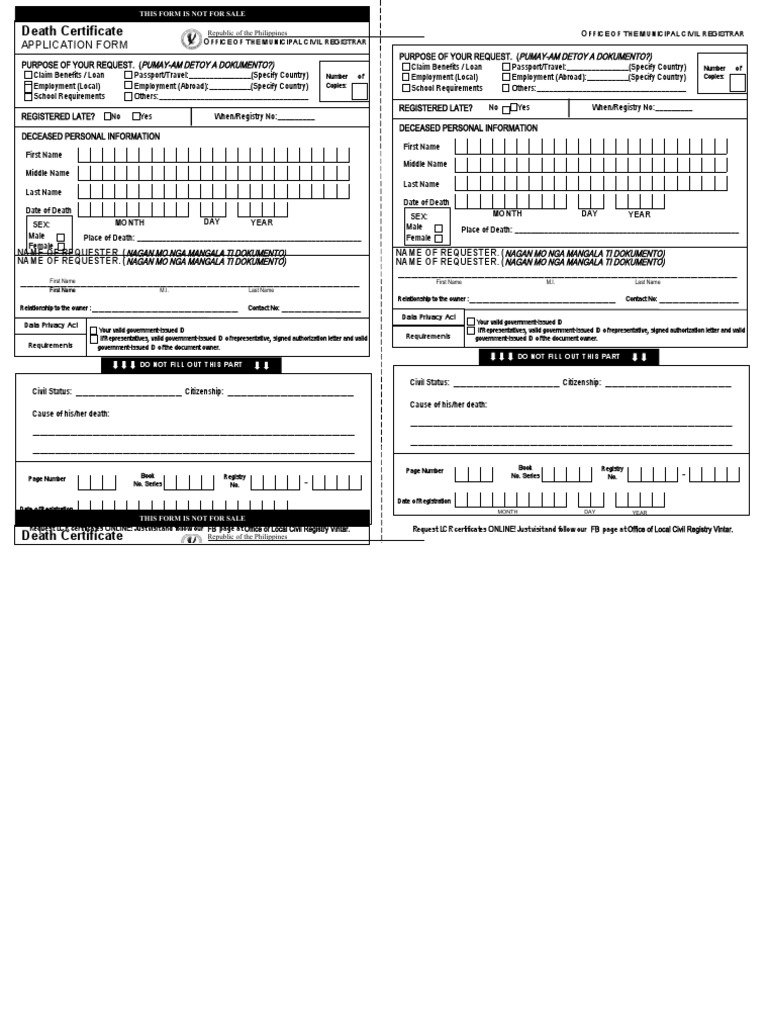 New Request Form Death | PDF | Identity Document | Legal Documents