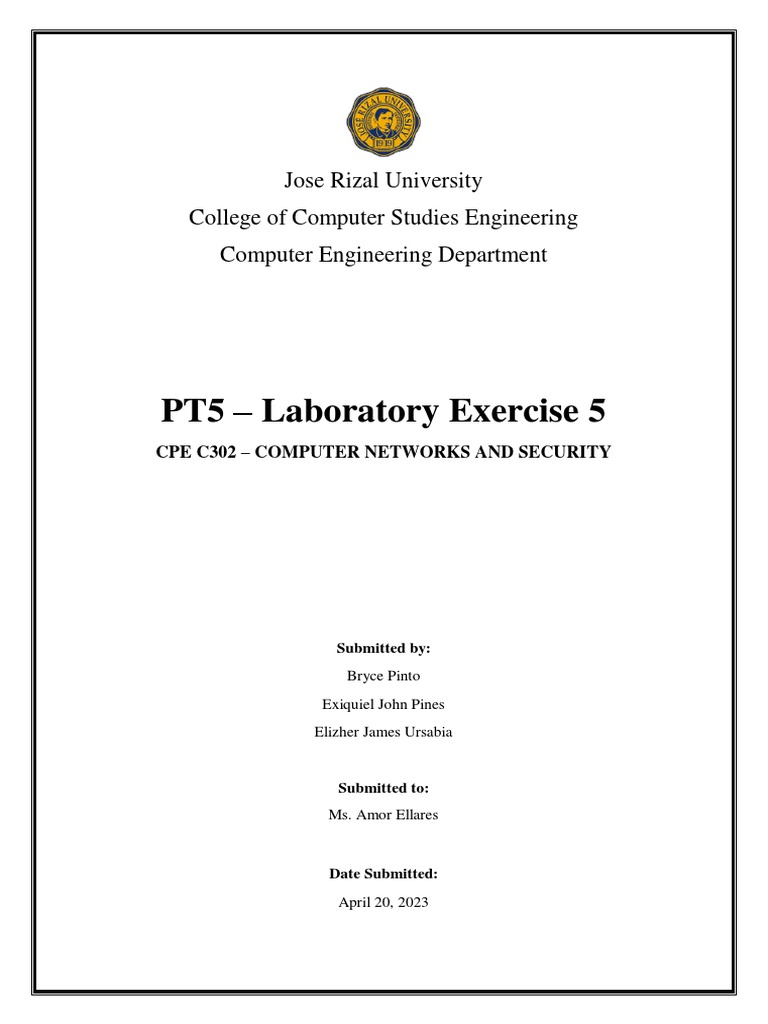PT5 Laboratory Exercise 5 | PDF | Computer Network | Network Switch PT5 Laboratory Exercise 5 | PDF | Computer Network | Network Switch
