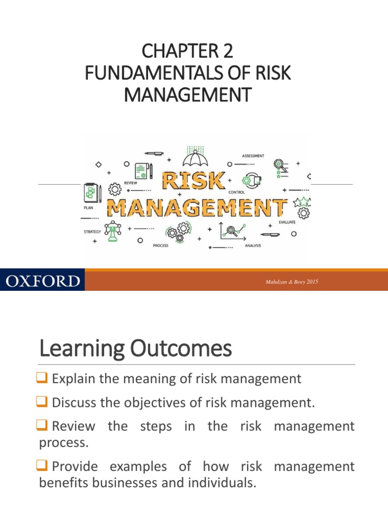 CHAPTER 2-Fundamentals of Risk Management | PDF | Risk Management | Risk