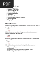 Saudi Driving License Test Guide | PDF