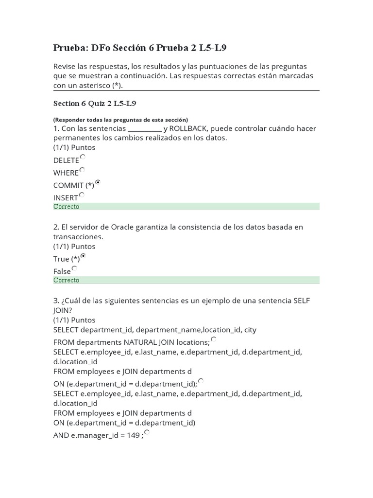 Prueba DFo Sección 6 Prueba 2 L5-L9 | PDF