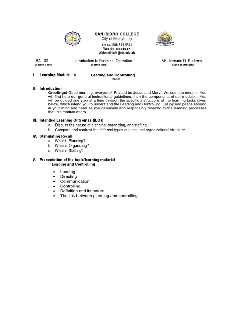 Module 4 | PDF | Communication | Motivation