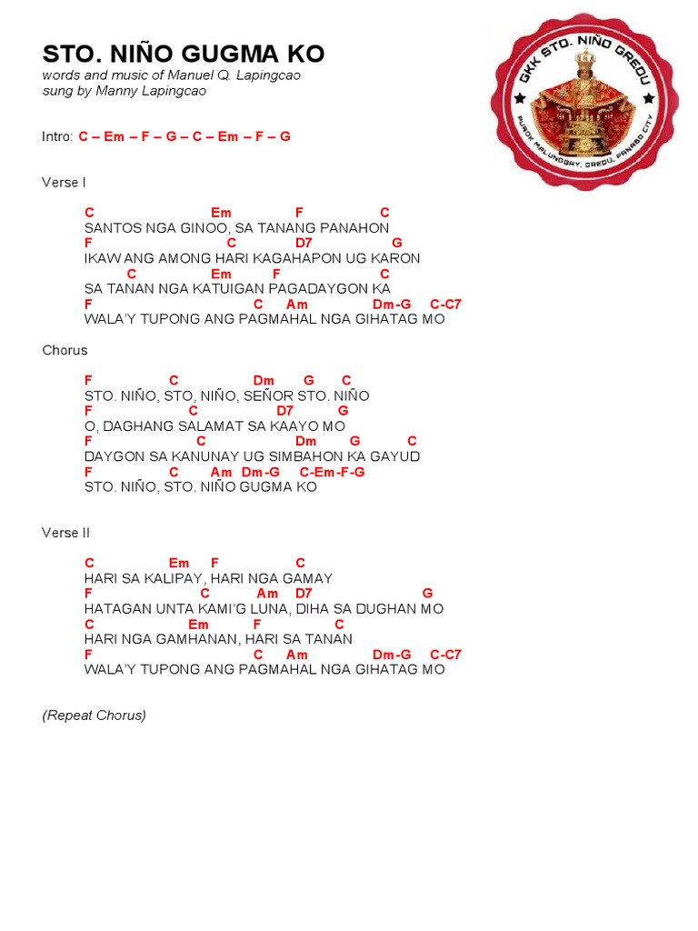 Sto. Nino Gugma Ko | PDF