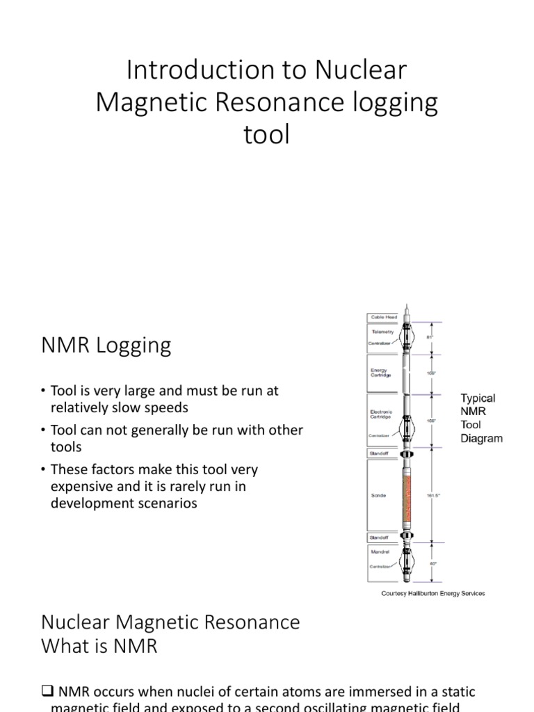 Introduction To Nuclear Magnetic Resonance Logging Tool | PDF ...