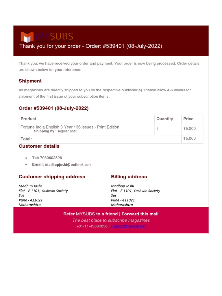 MYSUBBB Subscription | PDF