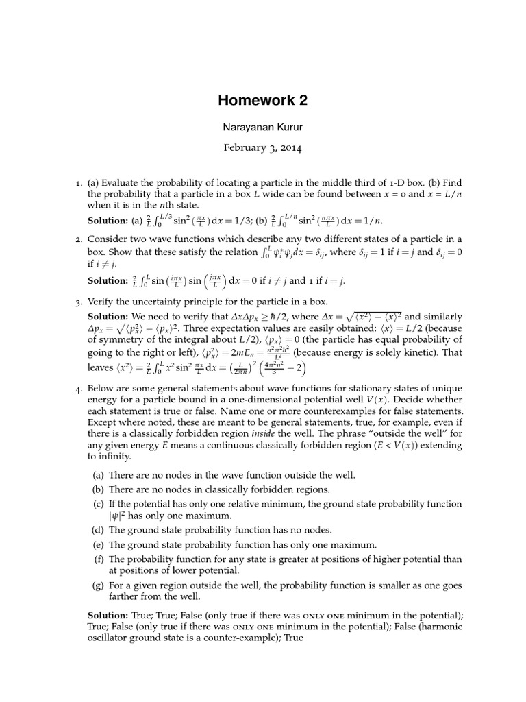 HW 2 Sol | PDF