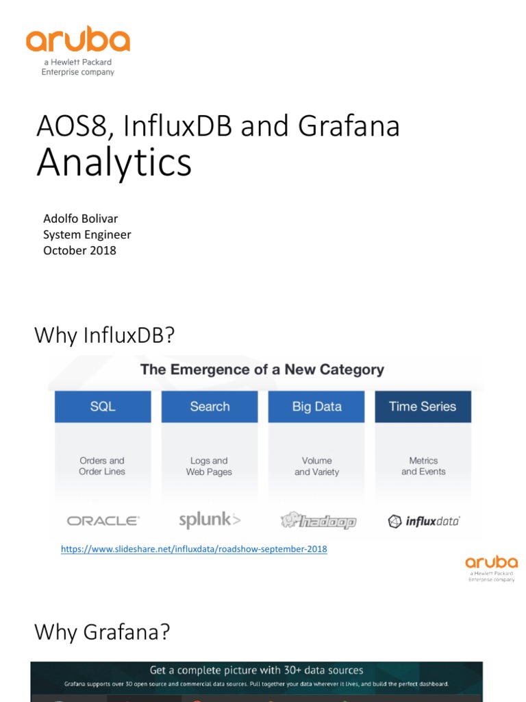 AOS8 Influxdb Grafana | PDF | Databases | Python (Programming Language)
