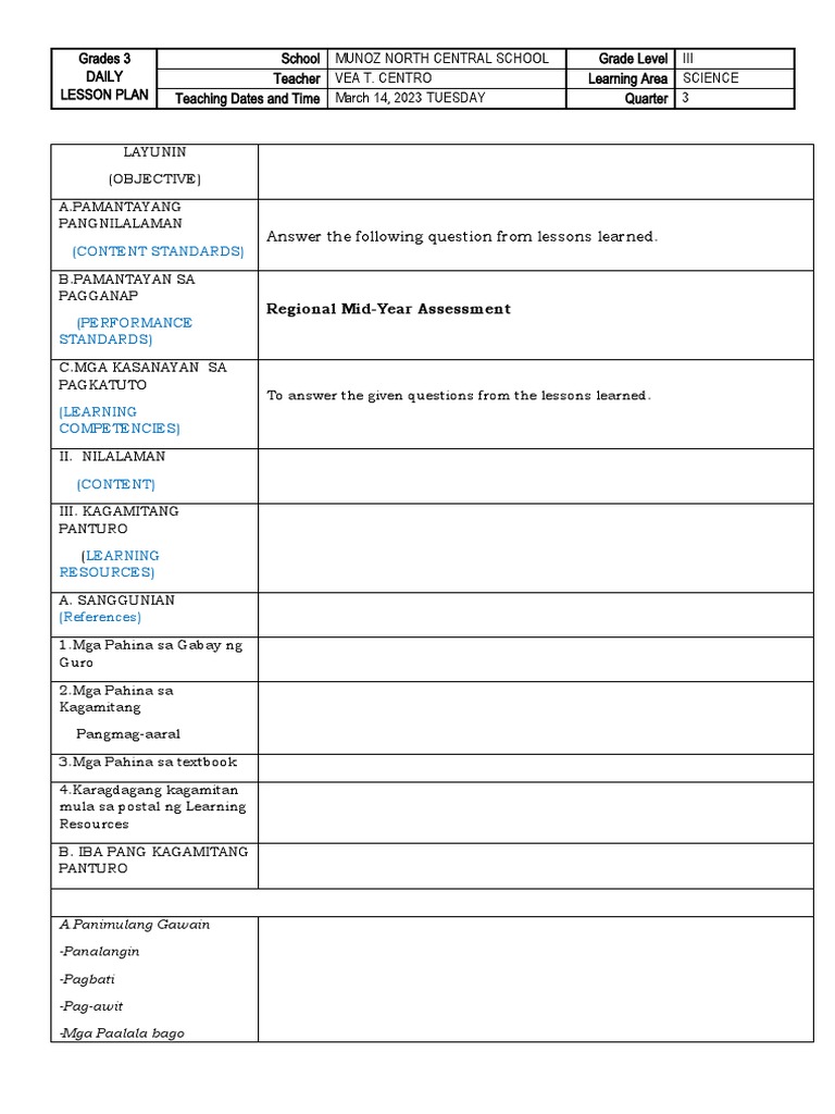 Science 3 Week 5 Day 2 | PDF