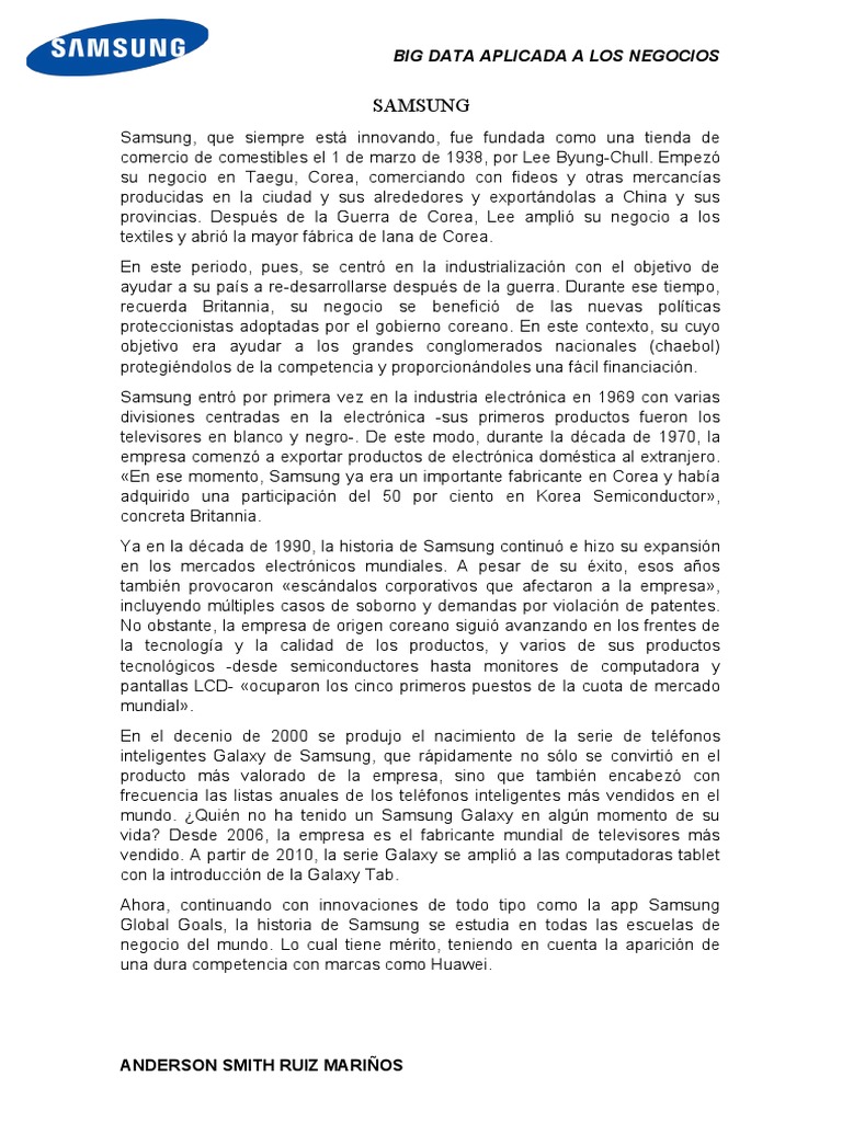 SAMSUNG | PDF | Samsung | Corea del Sur