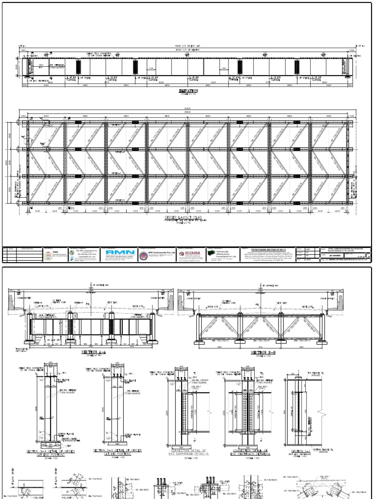 Design Plans for a 40 Meter Steel Composite Girder Major Bridge at ...