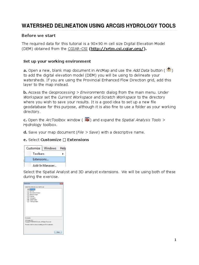 Watershed Delineation Using Arcgis Hydrology | Download Free PDF ...
