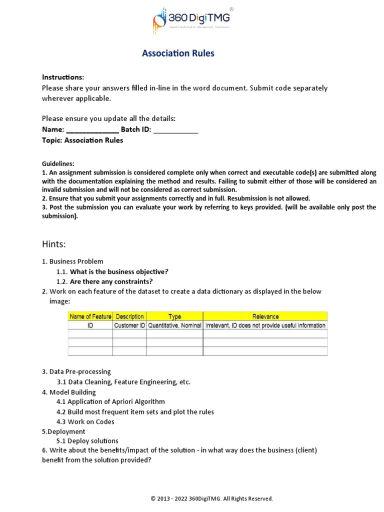 Day17 Association Rules | PDF | Business