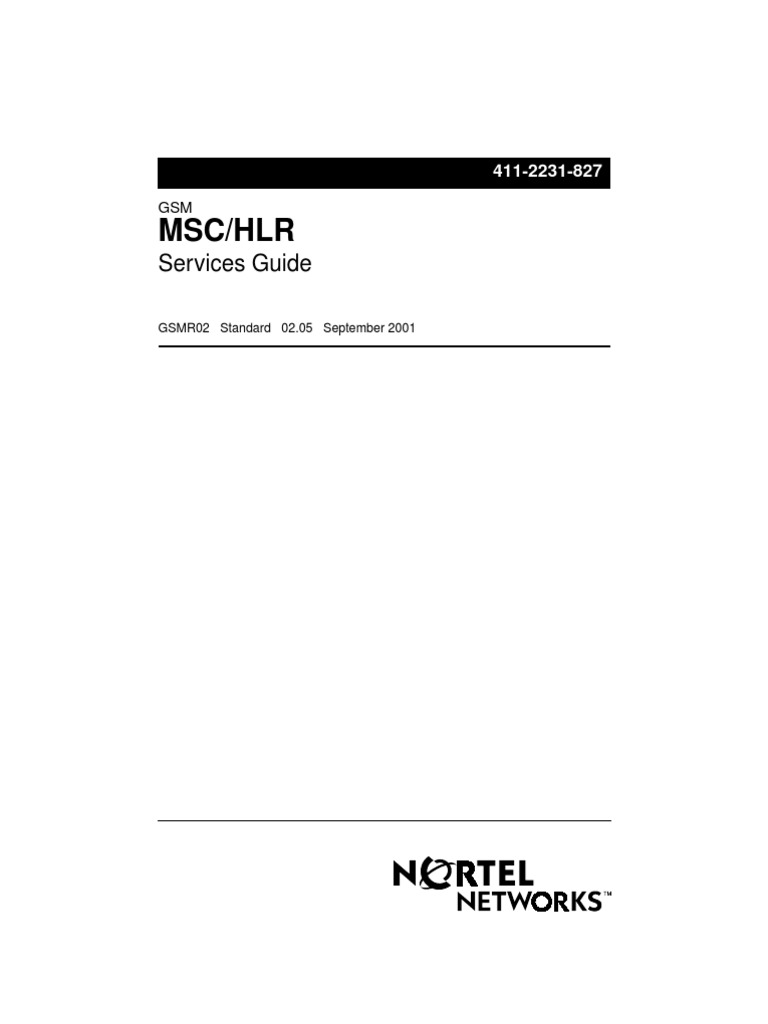 MSC - HLR Service Guild | PDF | Telecommunications | Digital Technology