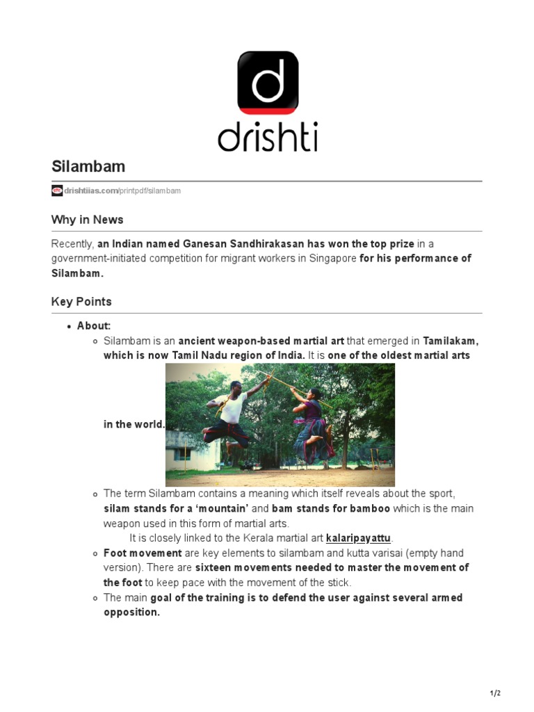 Silambam | PDF